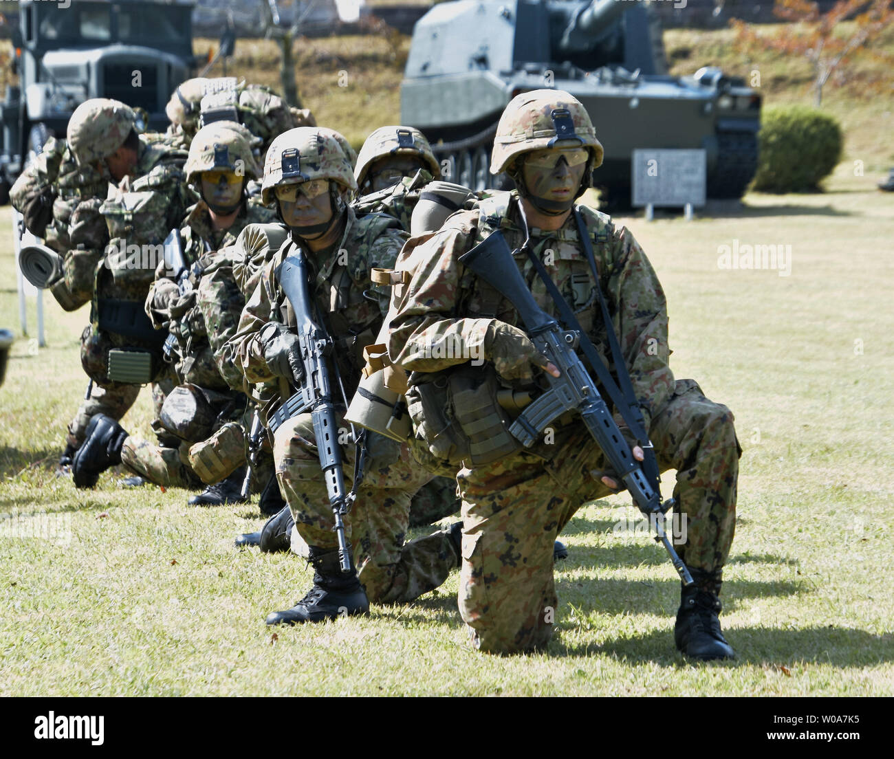 Member of the Japan Ground Self-Defense Force, Reconnaissance School ...