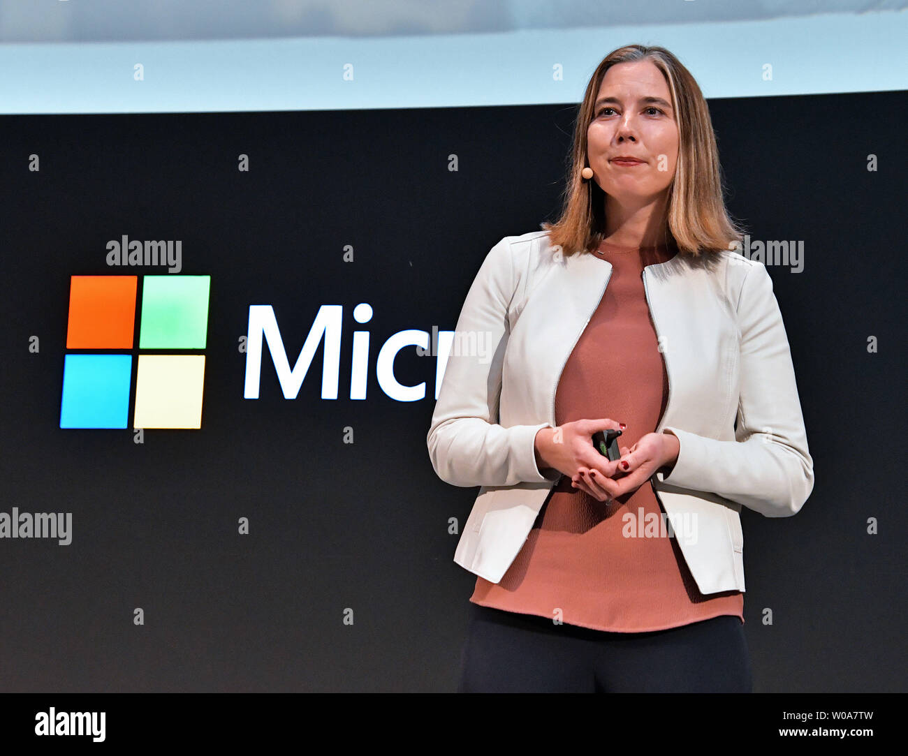 Catherine Boeger, General Manager of Microsoft 365 GTM speaks durig the ...