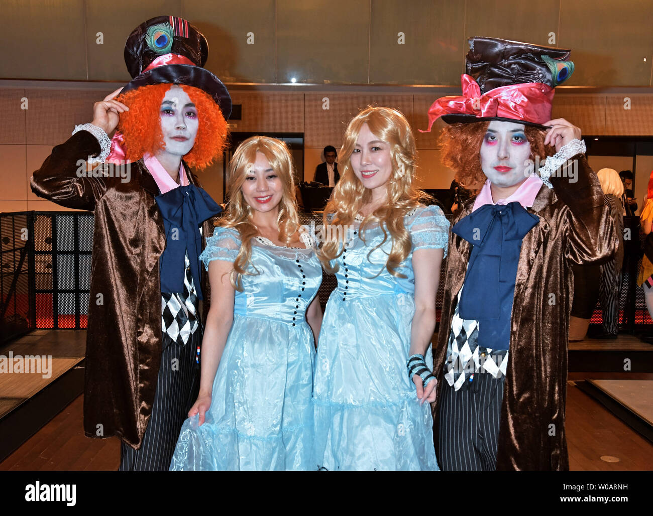 Japanese fans wear costumes during the Premiere for the film "Dumbo" in ...