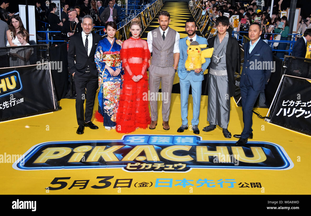 (L-R)Director Rob Letterman, actors Marie Iitoyo, Kathryn Newton, Ryan ...