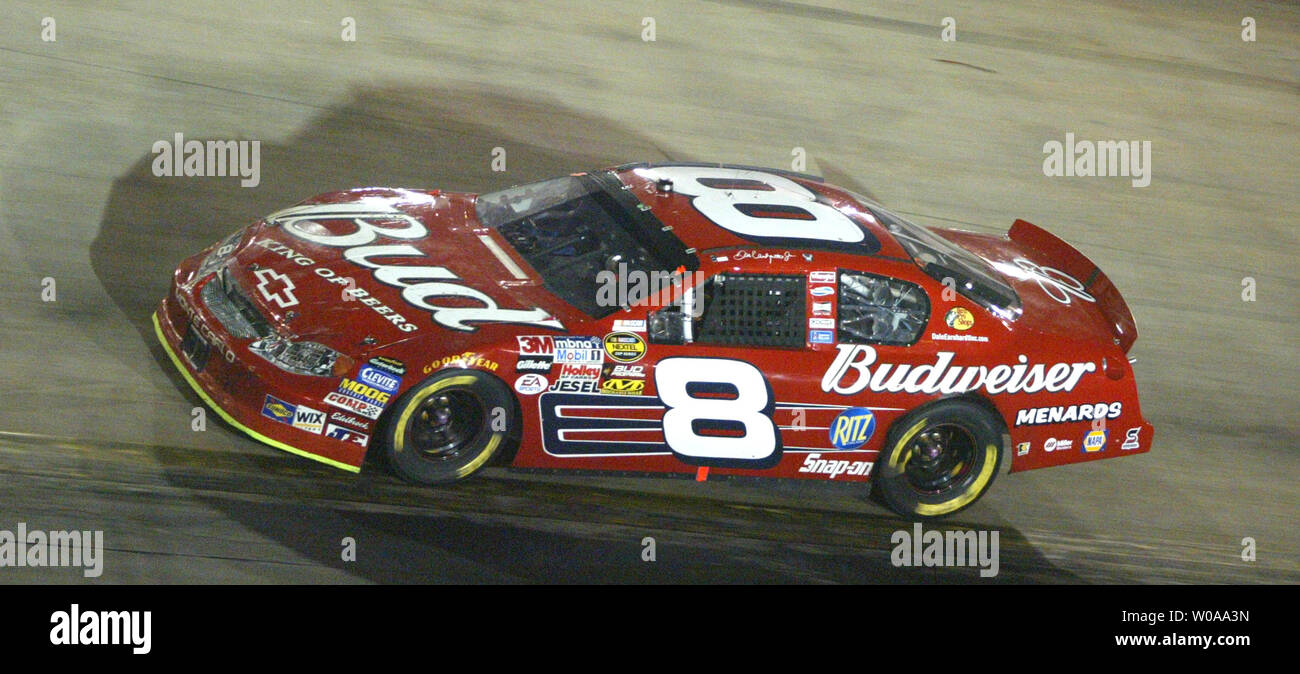 Dale Earnhardt Jr. drives the Budweiser Chevrolet in the Sharpie 500 ...