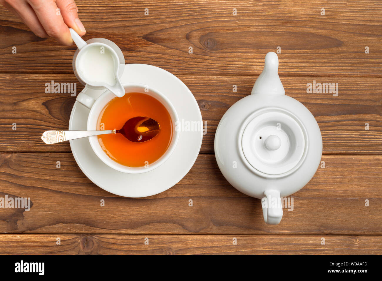 Cup of morning tea Stock Photo - Alamy