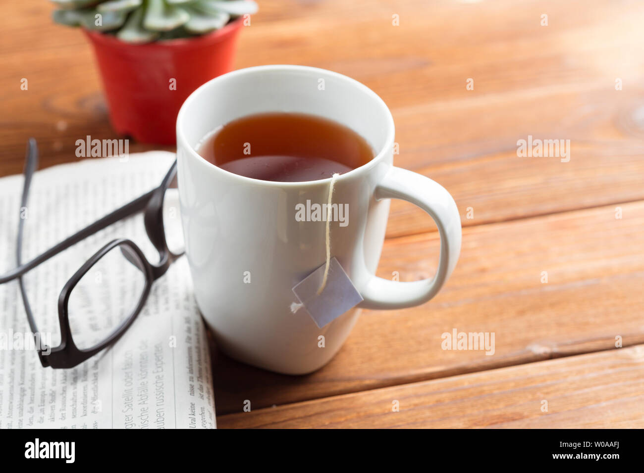 Cup of morning tea Stock Photo - Alamy