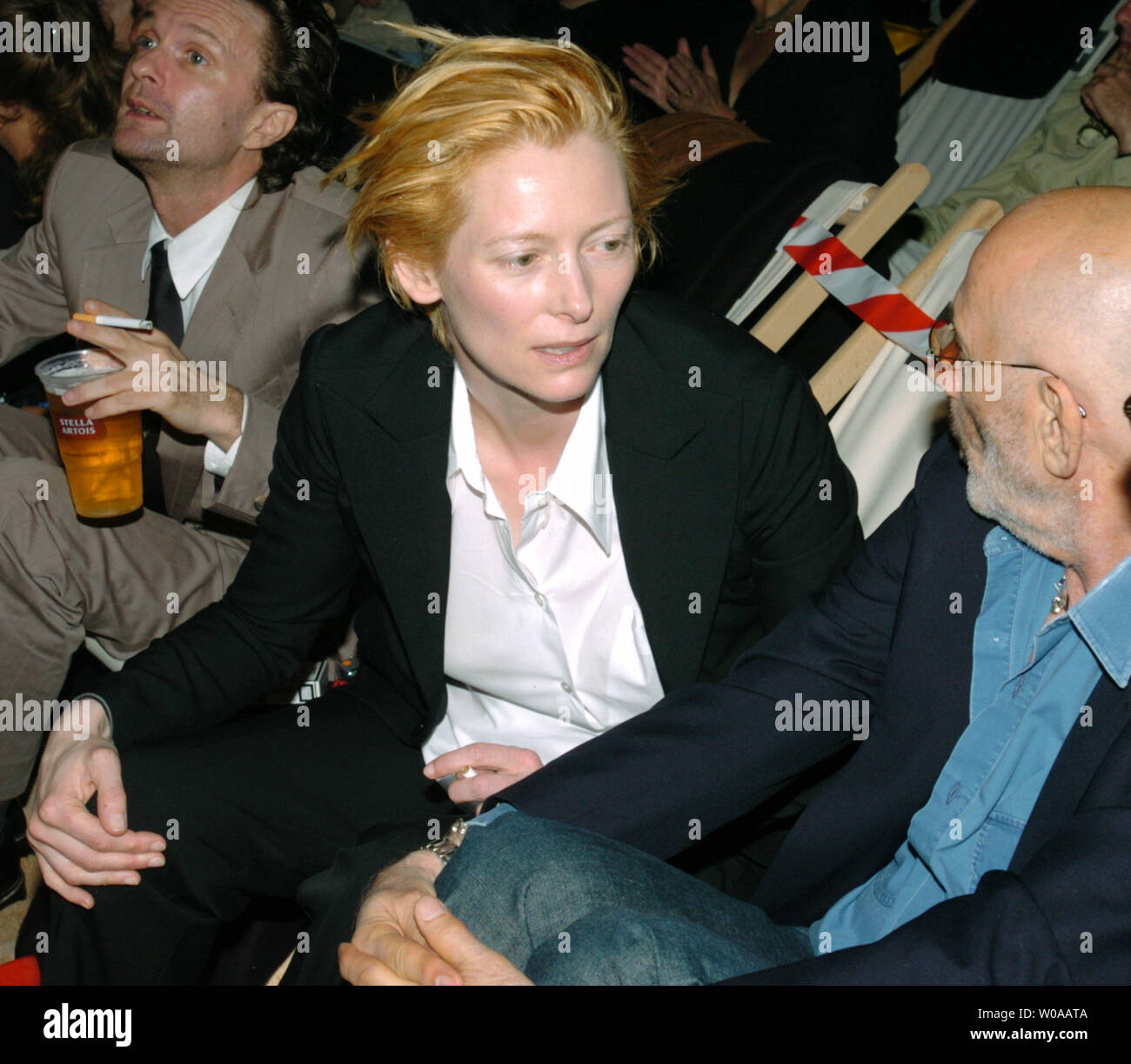 Tilda Swinton, actress and jury member for the Palme d'Or for this year ...