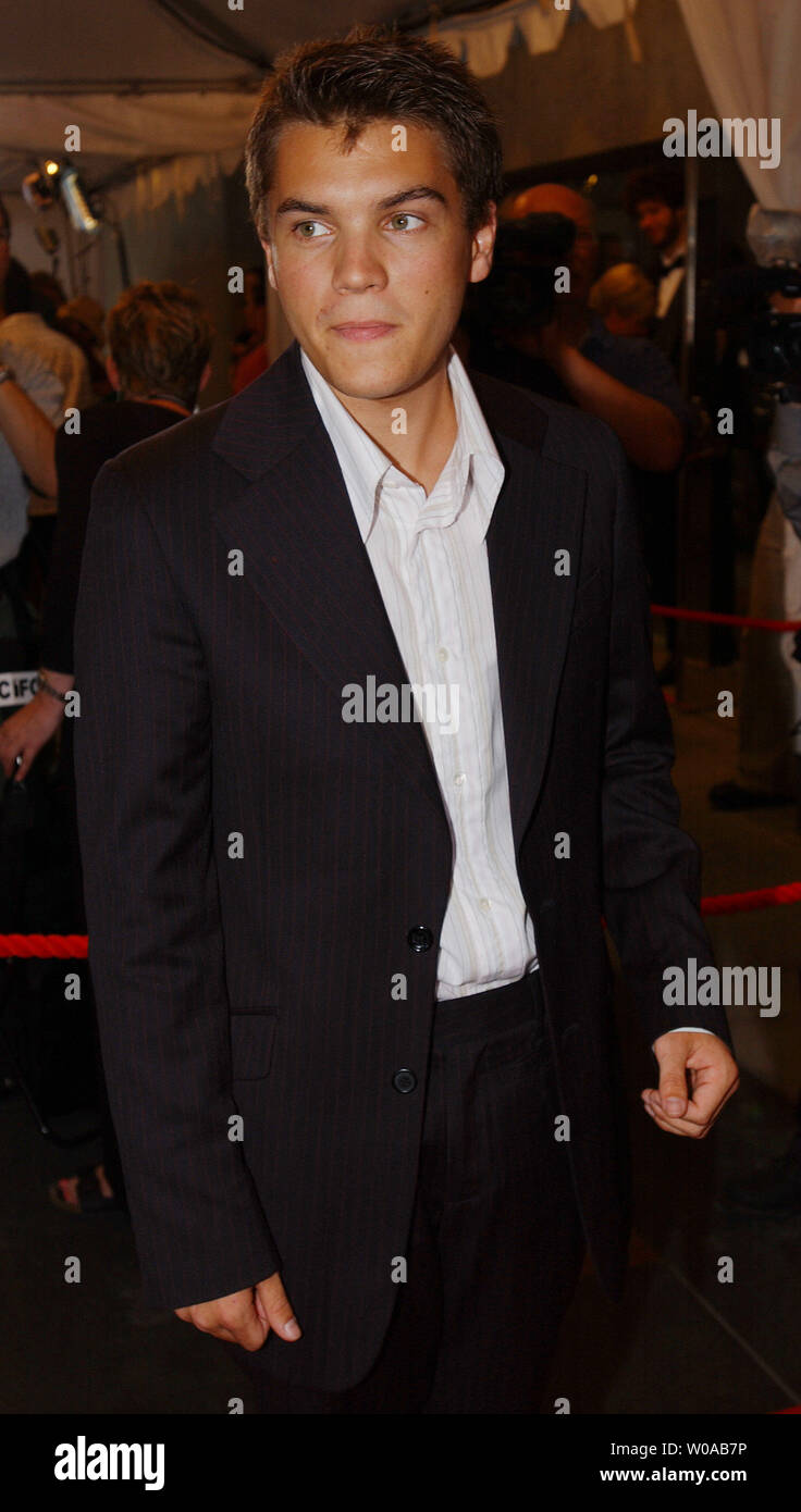 Emile Hirsch poses for photographers on the red carpet before the ...