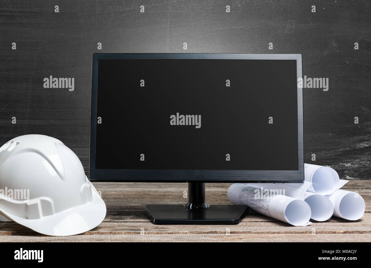 architect working desktop Stock Photo - Alamy