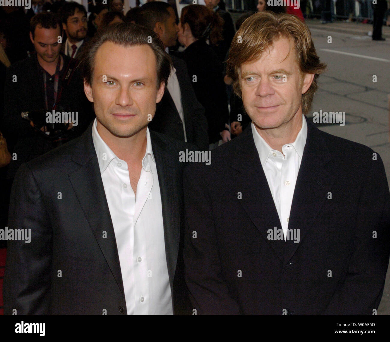 Christian Slater and William H. Macy arrive on the red carpet for the ...