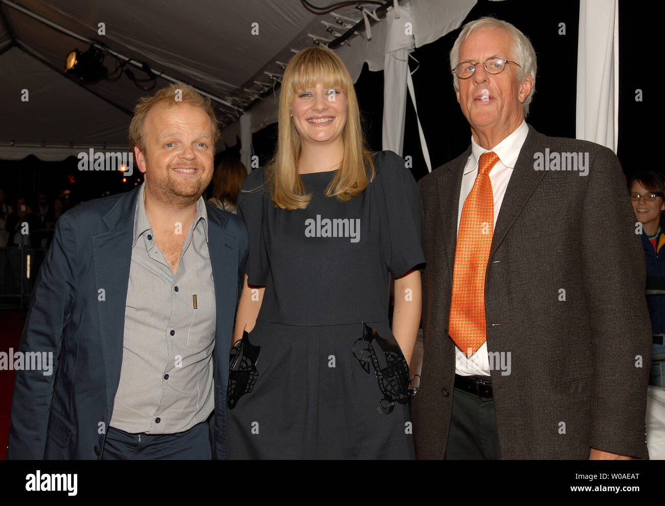 (L-R)Toby Jones, Romola Garai and director Michael Apted arrive on the ...