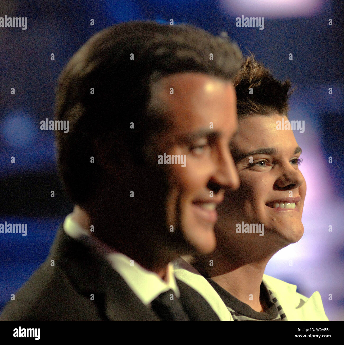 Craig Sharpe and host Ben Mulroney watch as videos of Sharpe's past ...