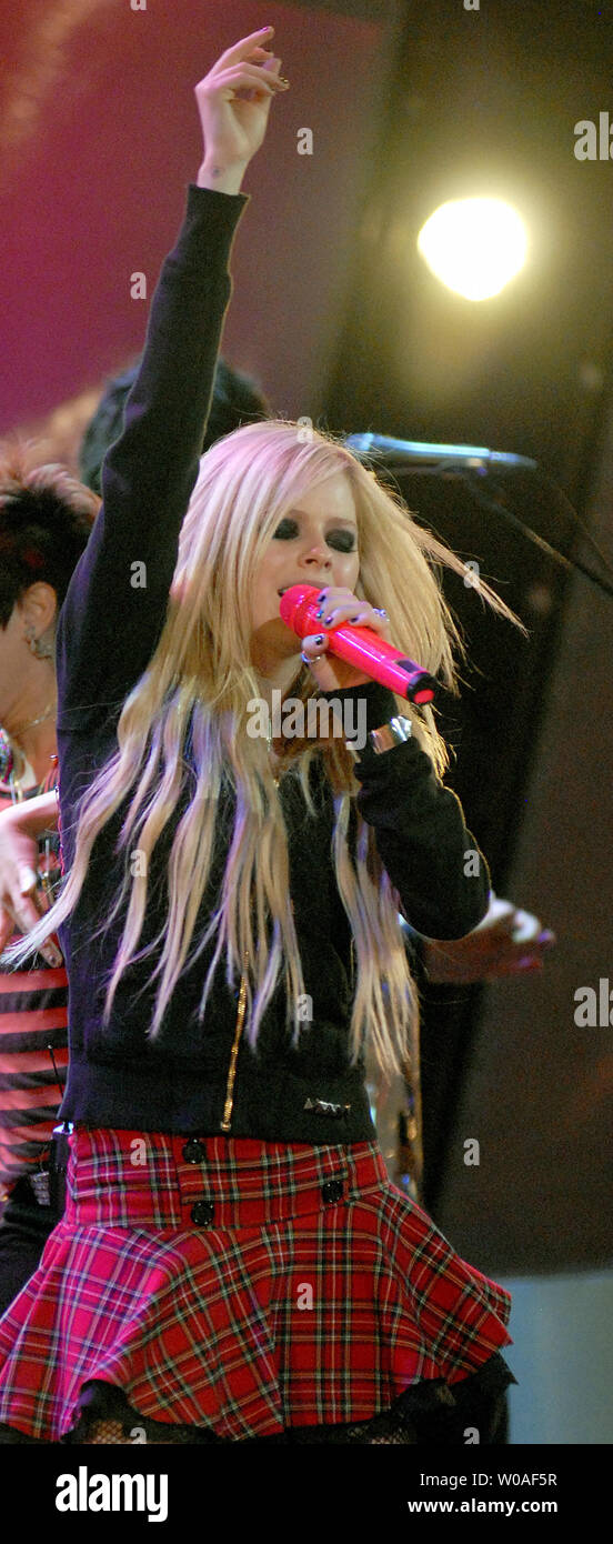 Avril Lavigne performs a song onstage during the MuchMusic Video Awards ...