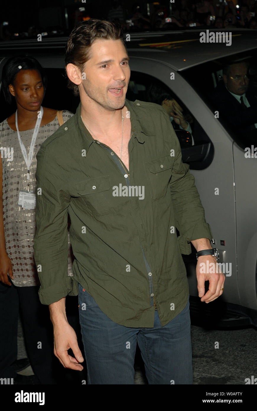 Actor Eric Bana arrives at the Elgin Theater for the premiere of "The ...