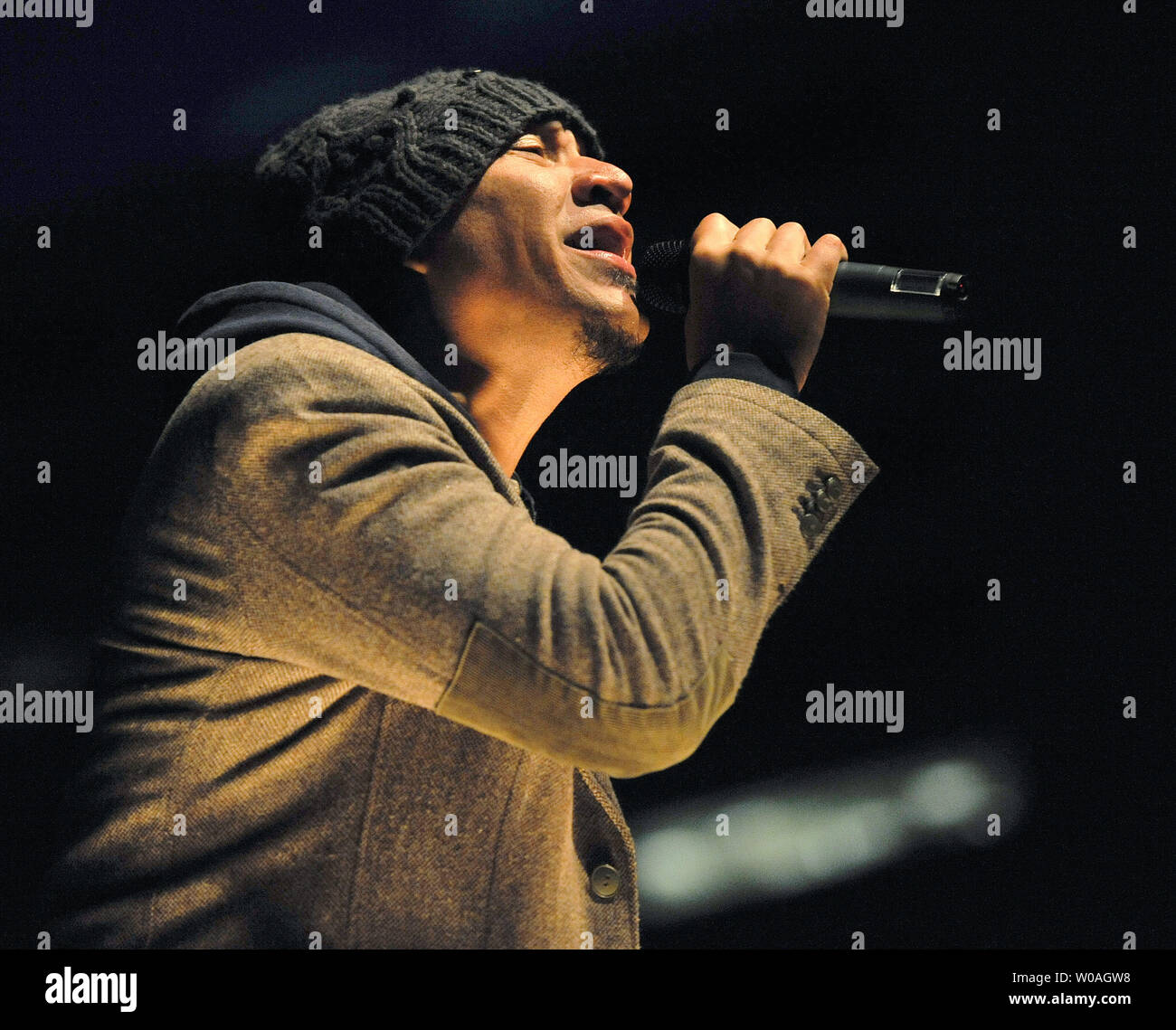 Philosopher Kings vocalist Gerald Eaton performs on stage at Nathan ...