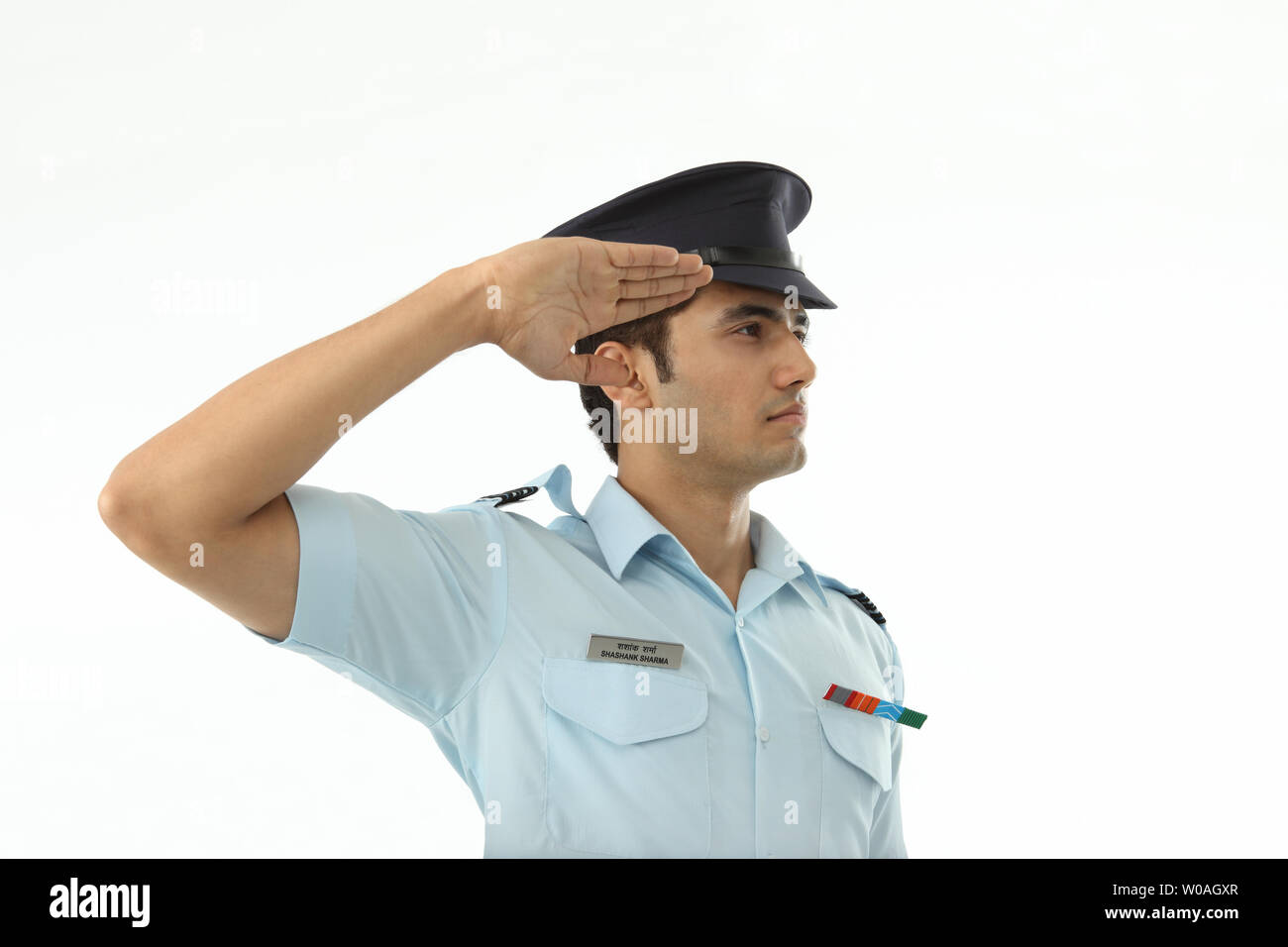 Indian pilot saluting hi-res stock photography and images - Alamy