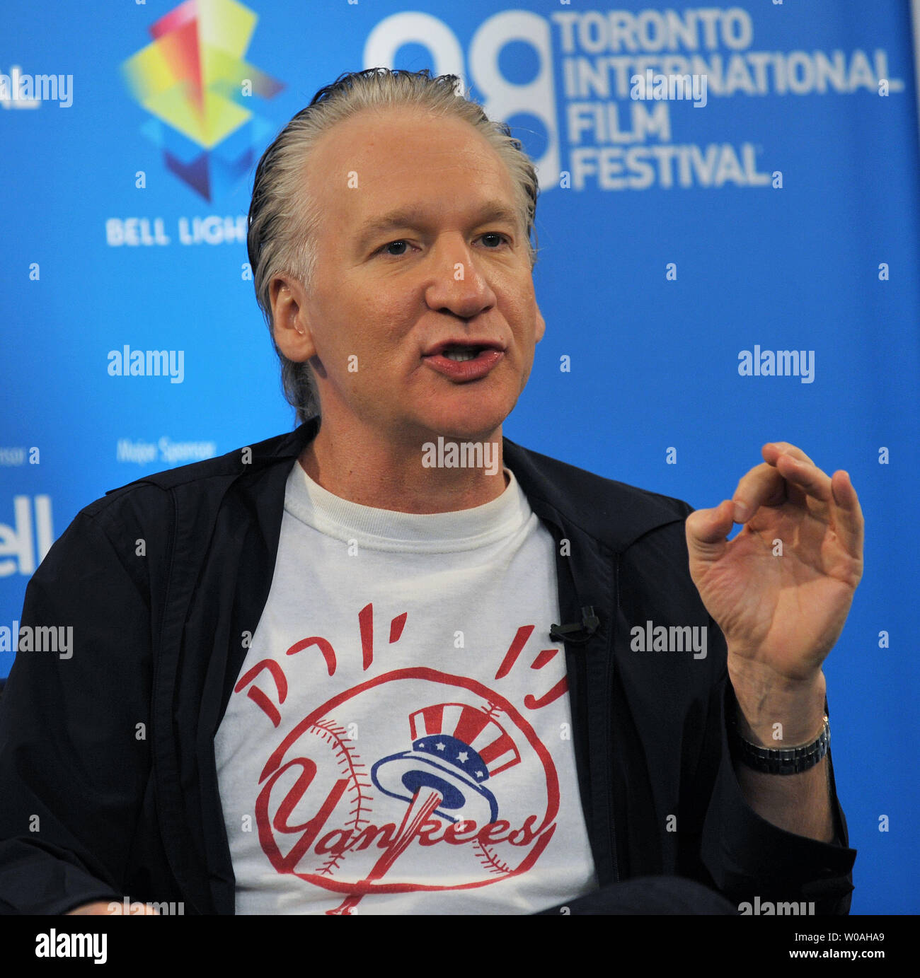 Bill Maher answers questions from journalists at the Toronto ...