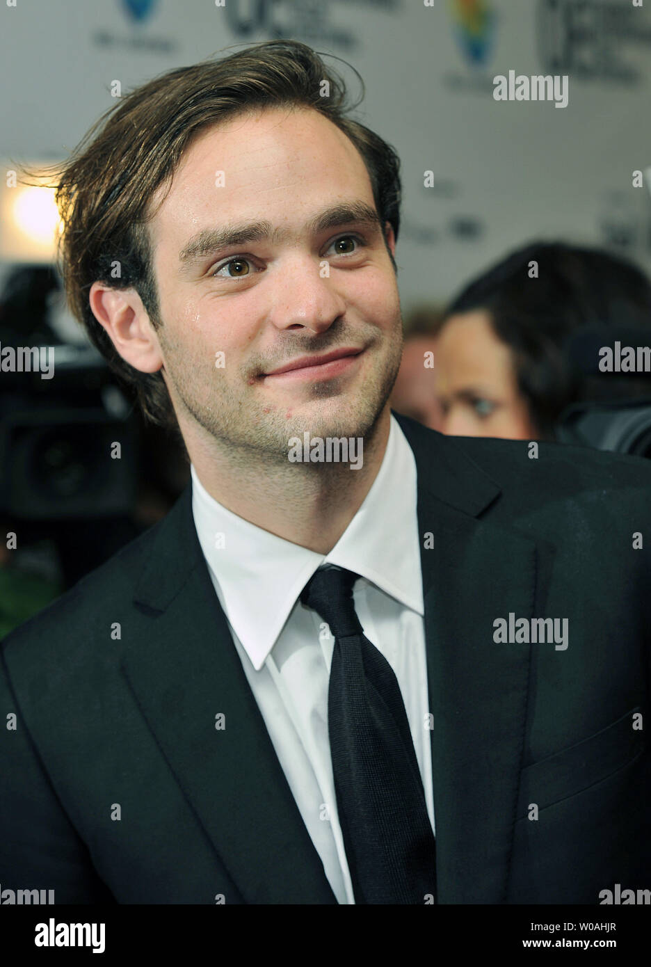 Actor Charlie Cox arrives for the gala premiere of "Stone of Destiny ...