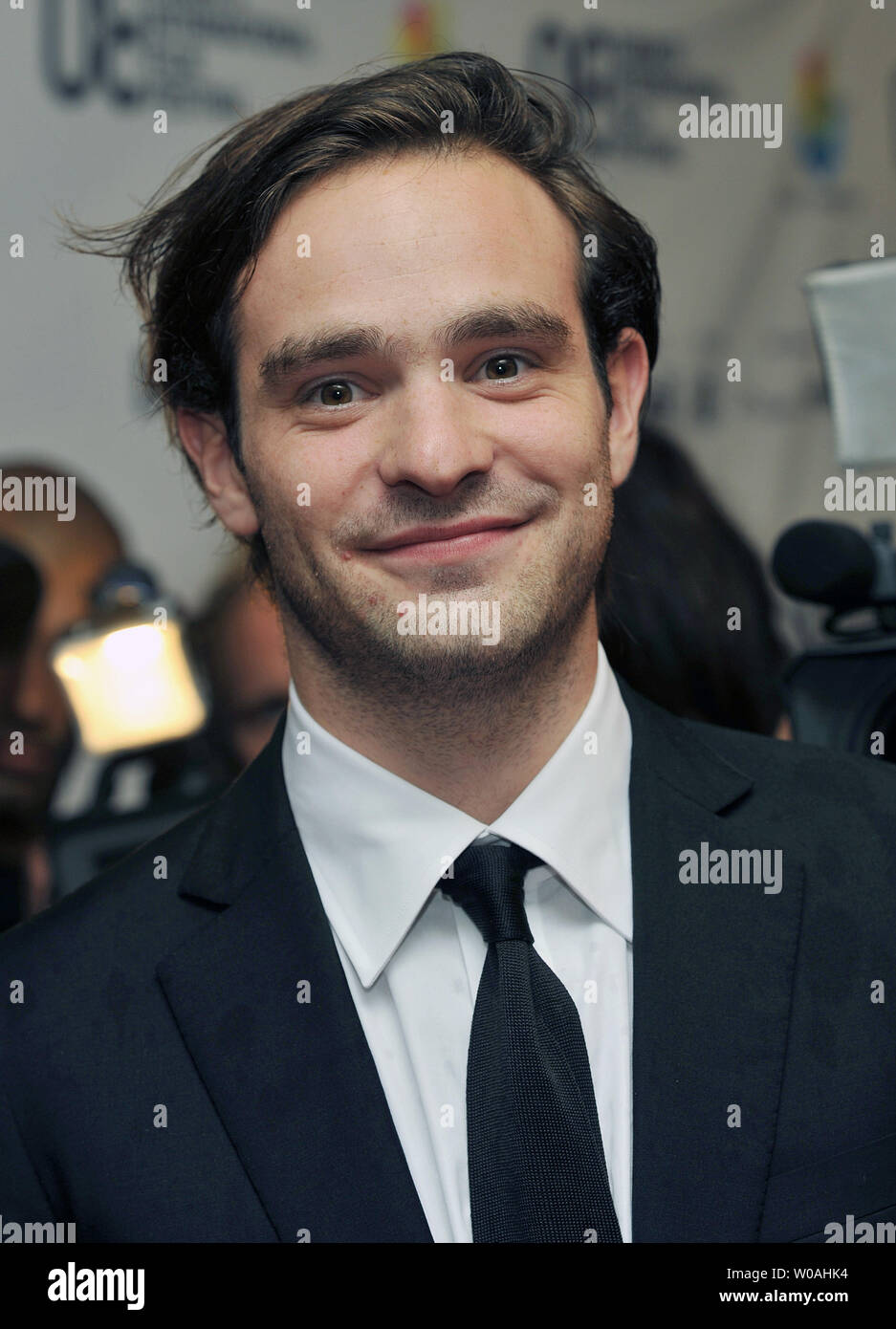 Actor Charlie Cox arrives for the gala premiere of "Stone of Destiny ...
