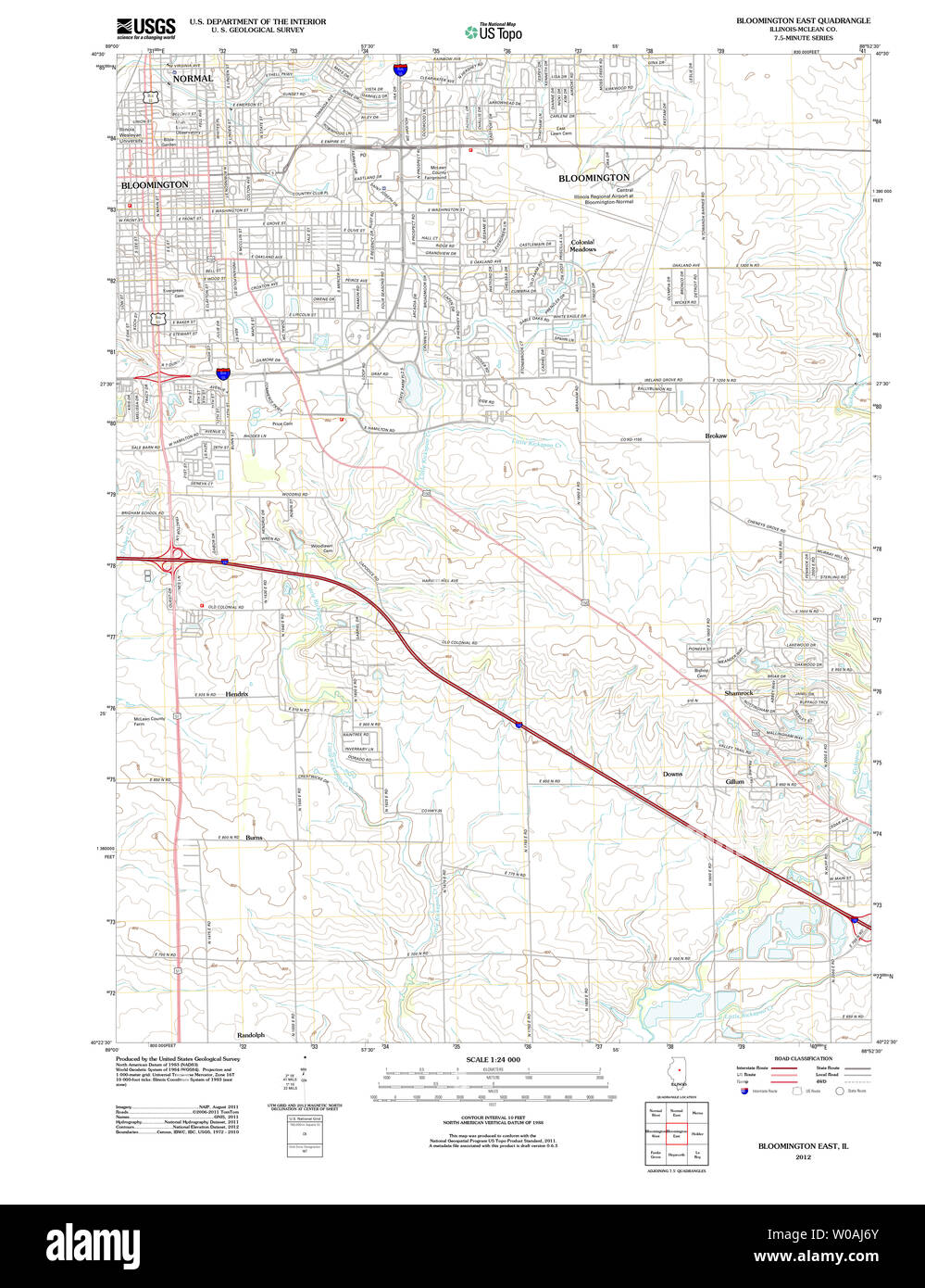 Bloomington Illinois Map
