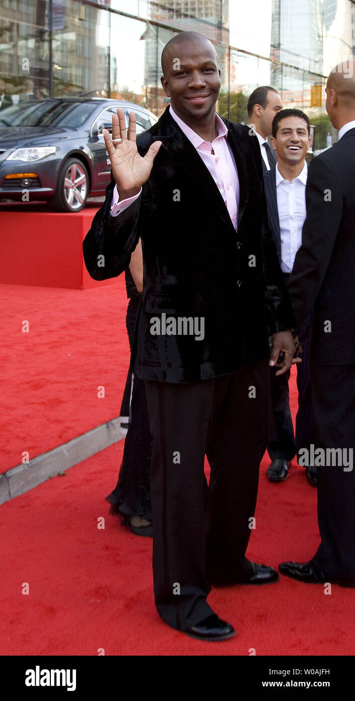 Olympic gold medal-winning sprinter Donovan Bailey arrives on the red ...