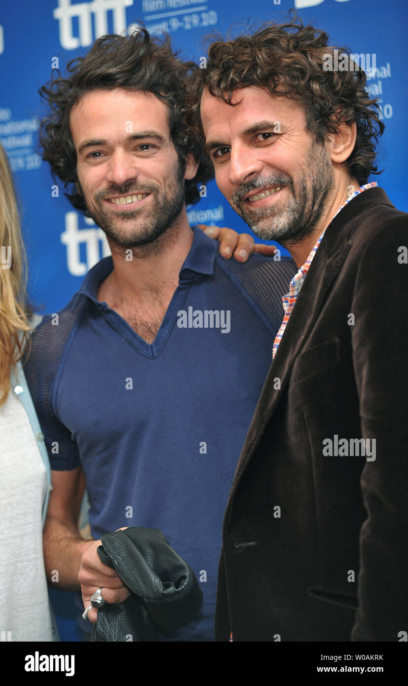 French director Eric Lartigau(R) and actor Romain Duris attend the ...