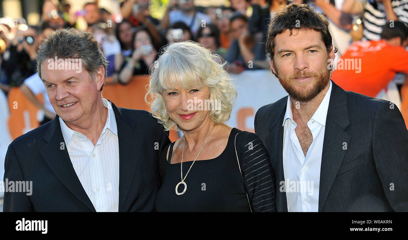 (L-R) Director John Madden and actors Helen Mirren and Sam Worthington ...