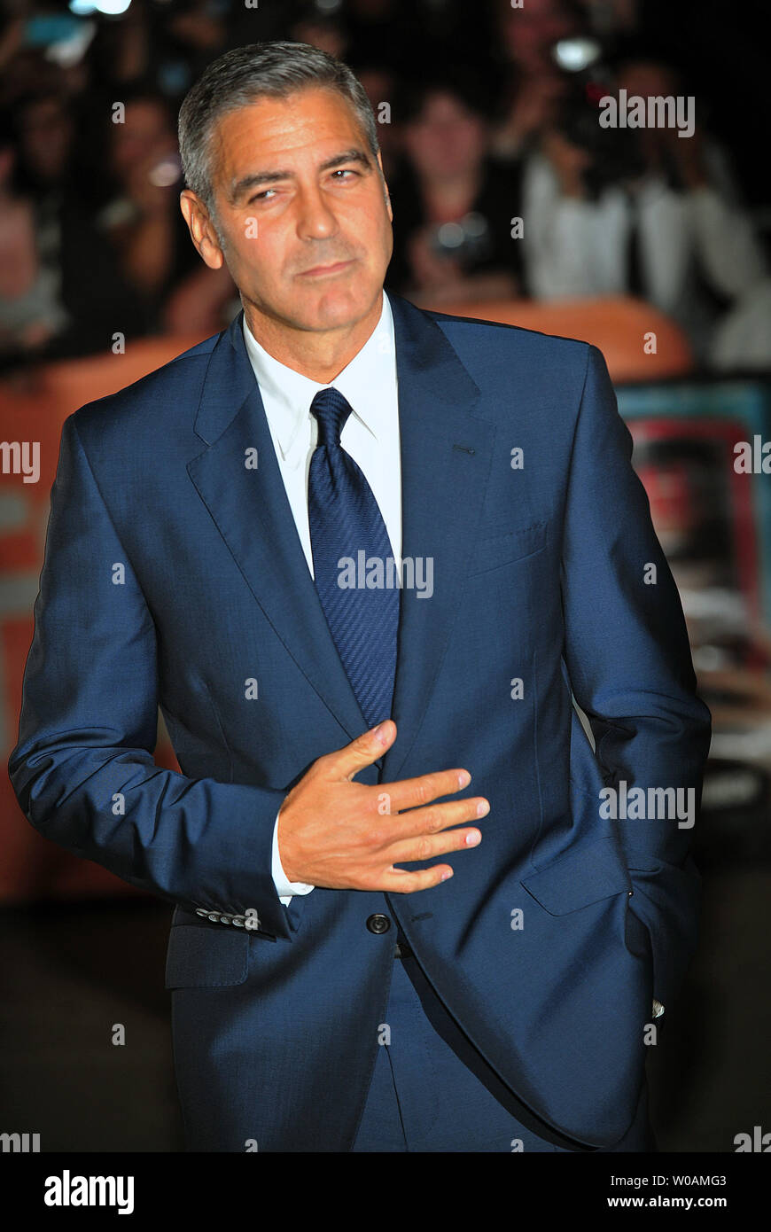 Actor and director George Clooney arrives for the world premiere gala ...