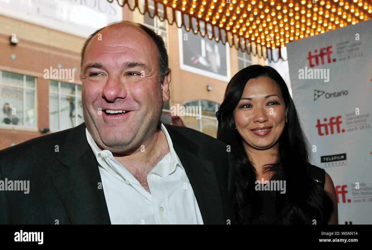 Actor James Gandolfini and his wife Deborah Lin arrive for the world ...