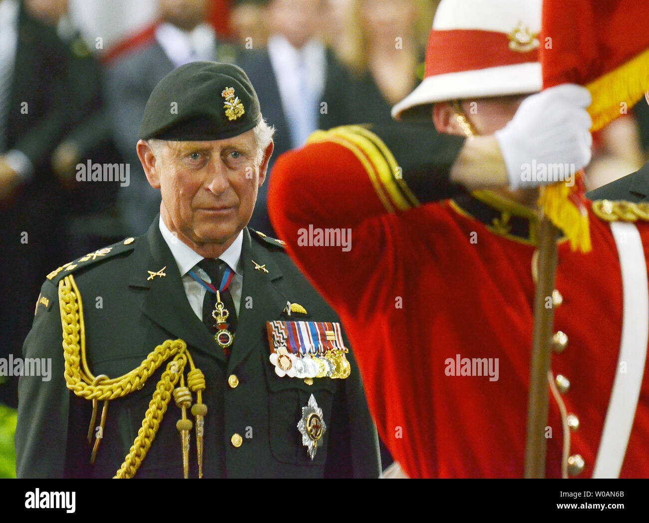 Prince Charles attends a Commemorative Military Muster at Fort York ...
