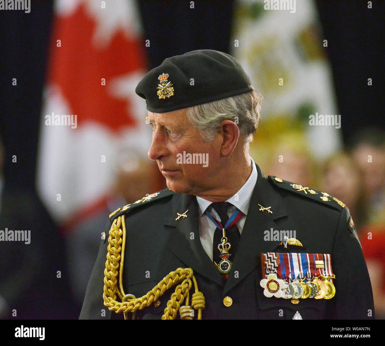 Prince Charles attends a Commemorative Military Muster at Fort York ...