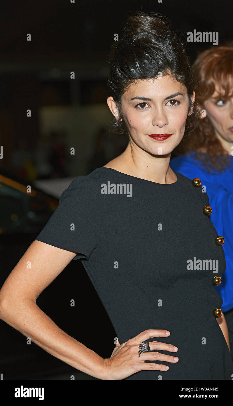 French actress Audrey Tatou arrives for the premiere of 'Therese ...