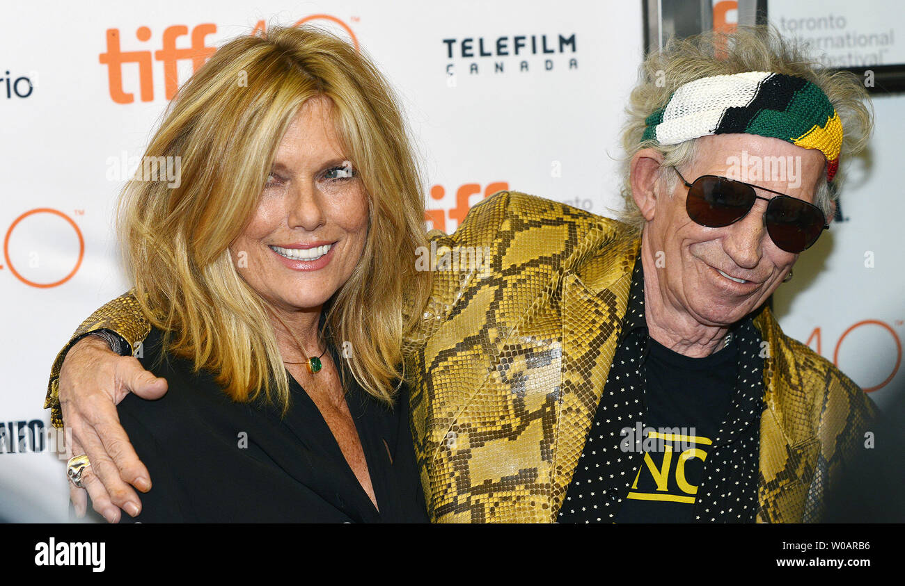 Rolling Stones guitarist Keith Richards and his wife Patti Hansen ...