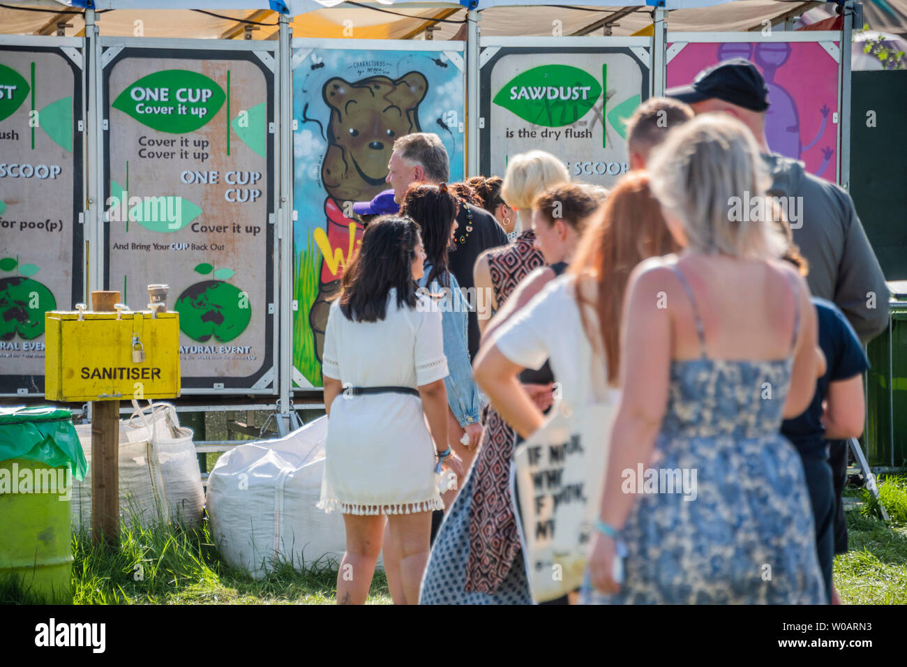 Glastonbury festival toilets 2019 hi-res stock photography and images ...