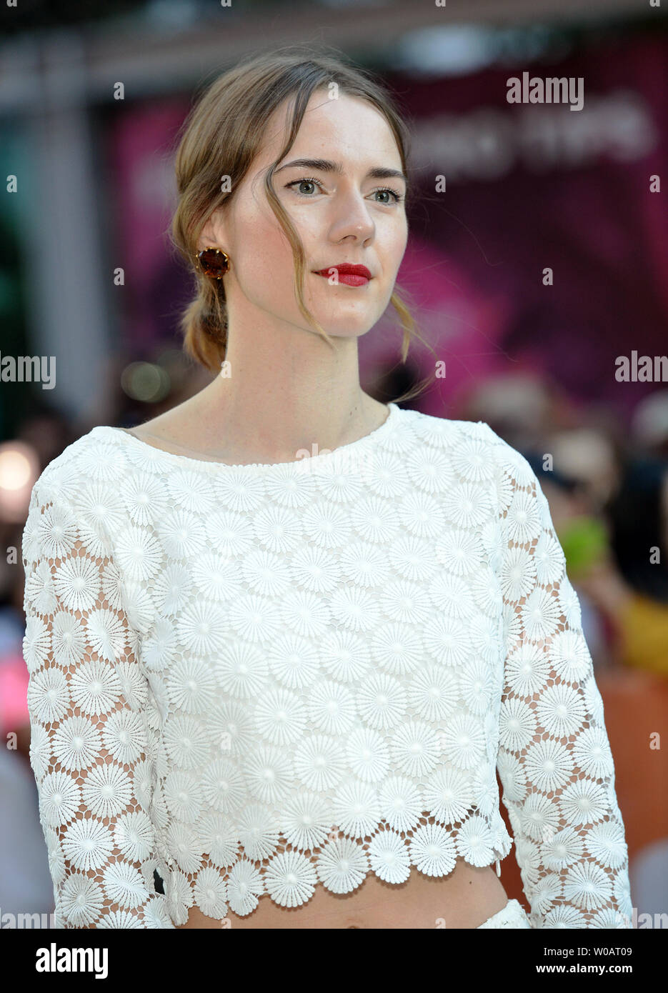 Caren Pistorius arrives at the world premiere of 'Denial' at the ...