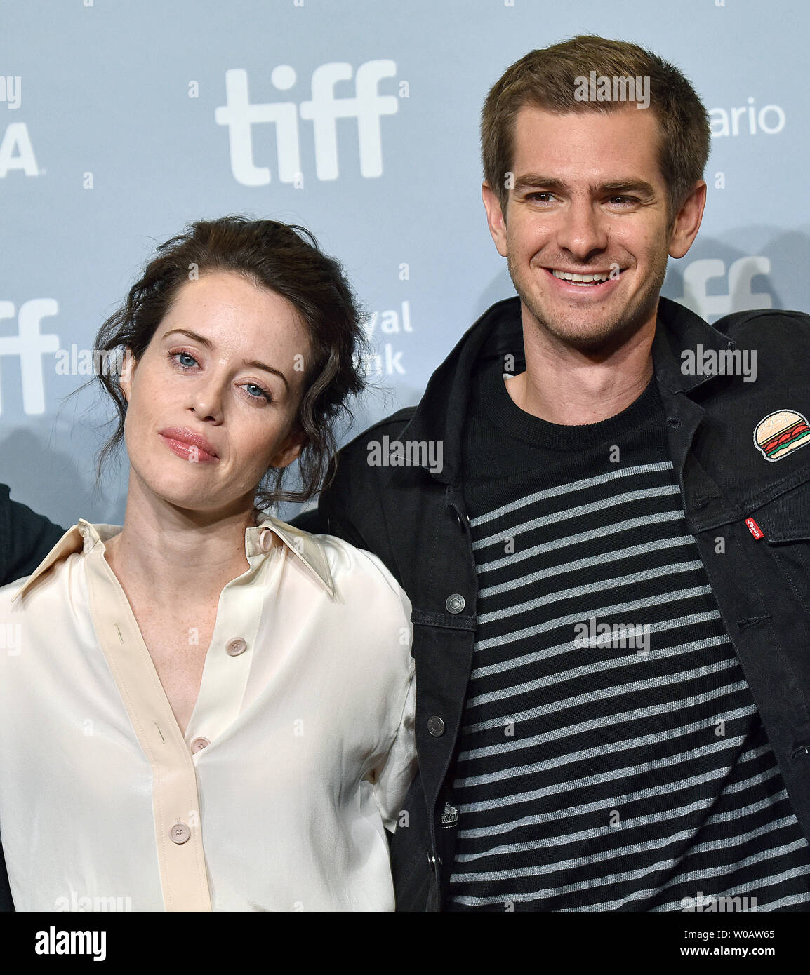 Claire Foy and Andrew Garfield attend the Toronto International Film ...