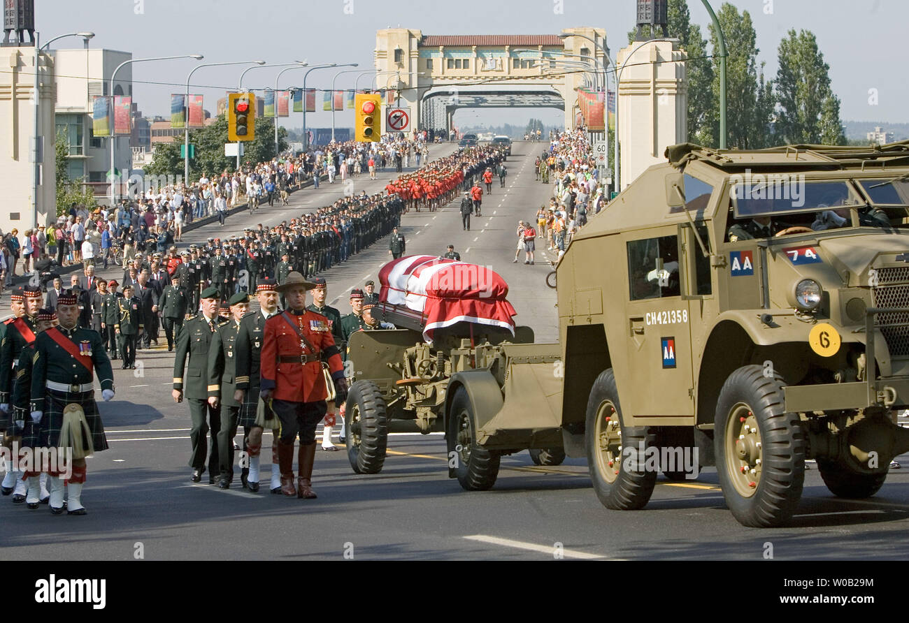 After lying in state in Ottawa and the local Seaforth Armoury the ...