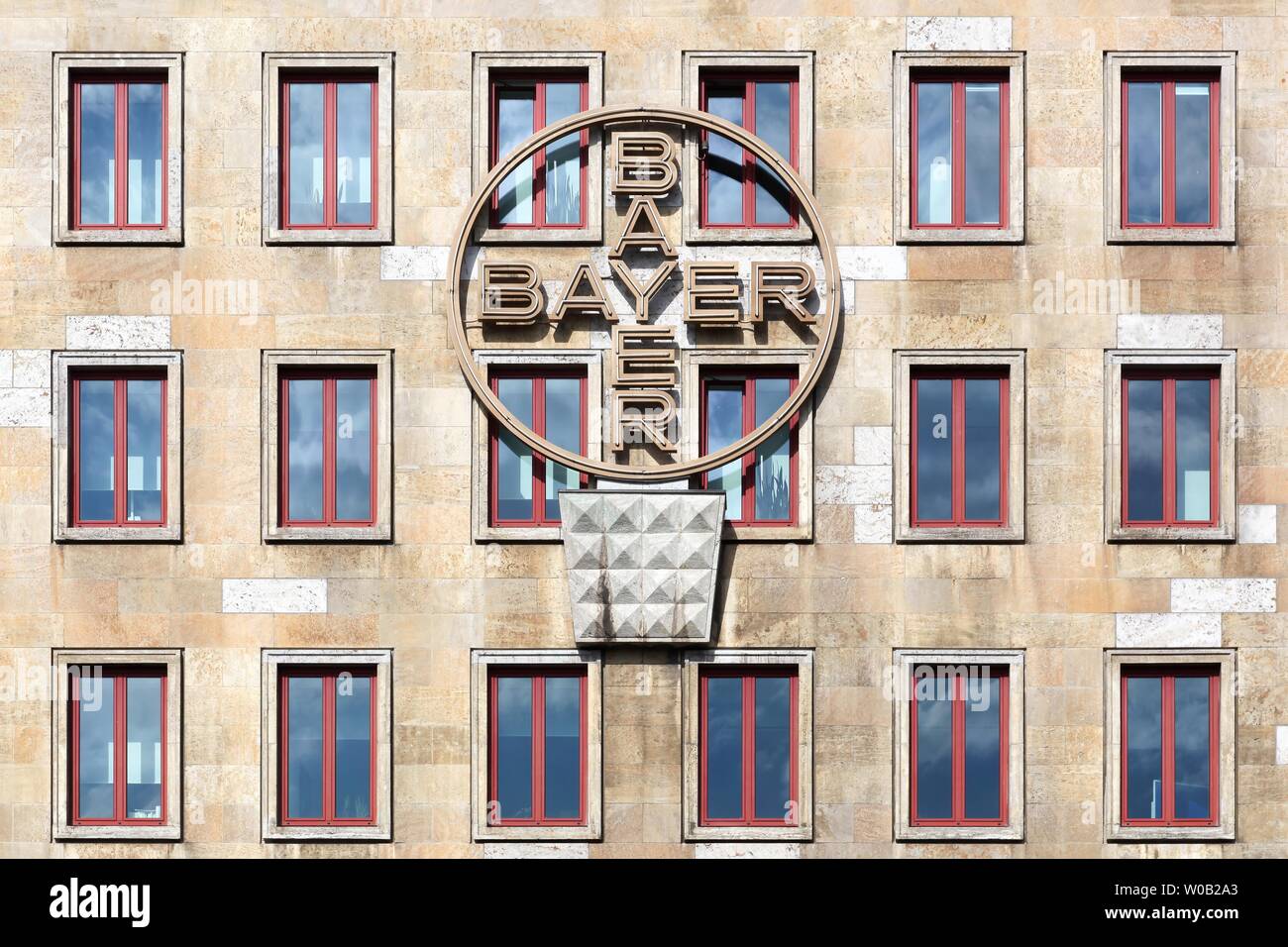 Leverkusen, Germany - July 22, 2017: Bayer office building in ...
