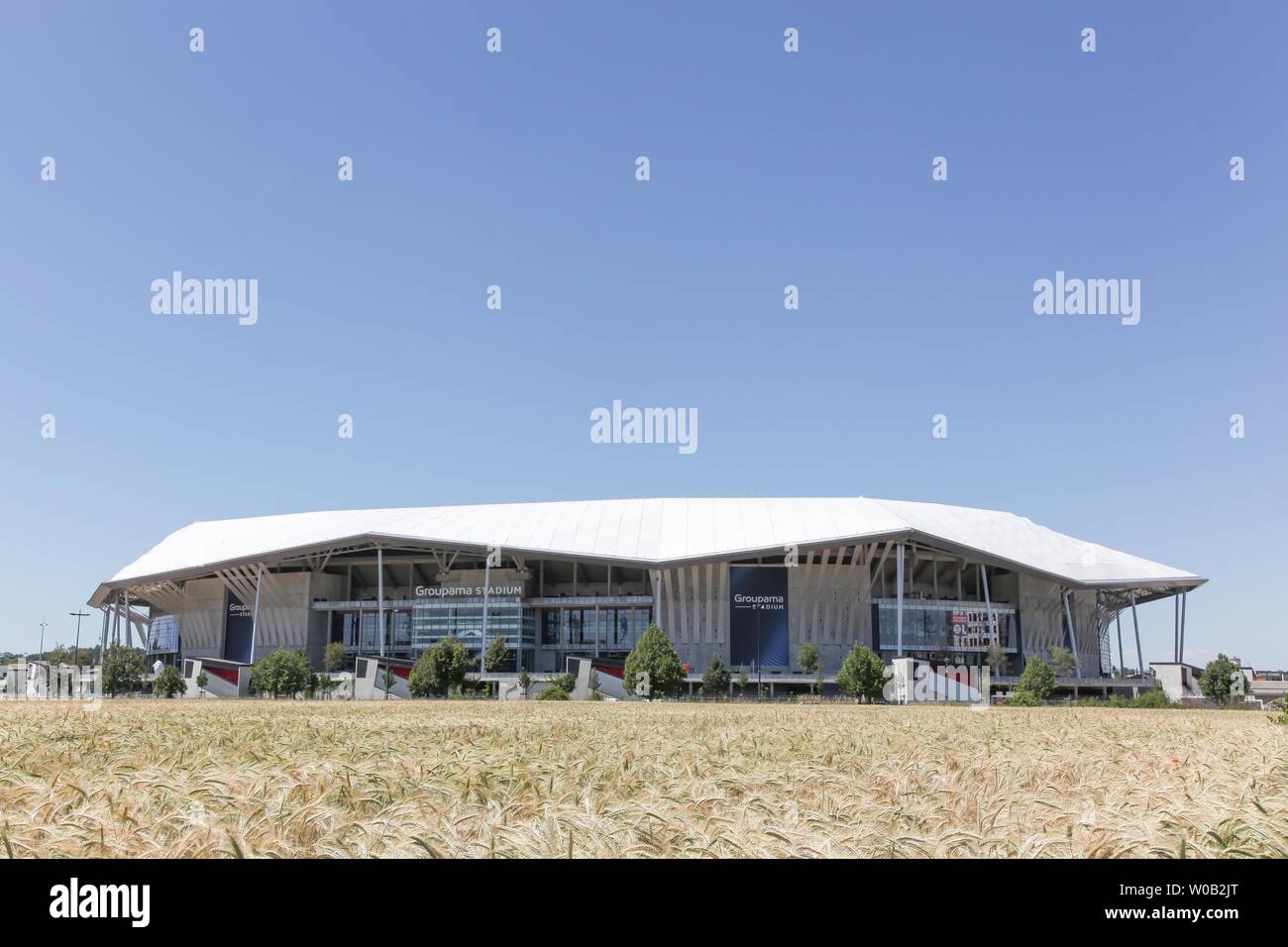Lyon, France - June 13, 2019: The Parc Olympique or Groupama stadium ...
