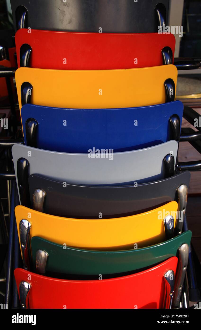 Stacking chairs hi-res stock photography and images - Alamy