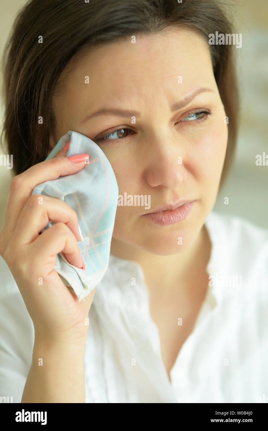 Eyes crying woman beautiful hi-res stock photography and images - Alamy