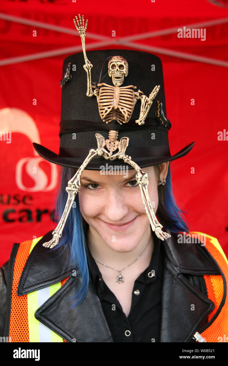 Erin Rutherford in her uniform, volunteers at the All Soul's Parade and ...