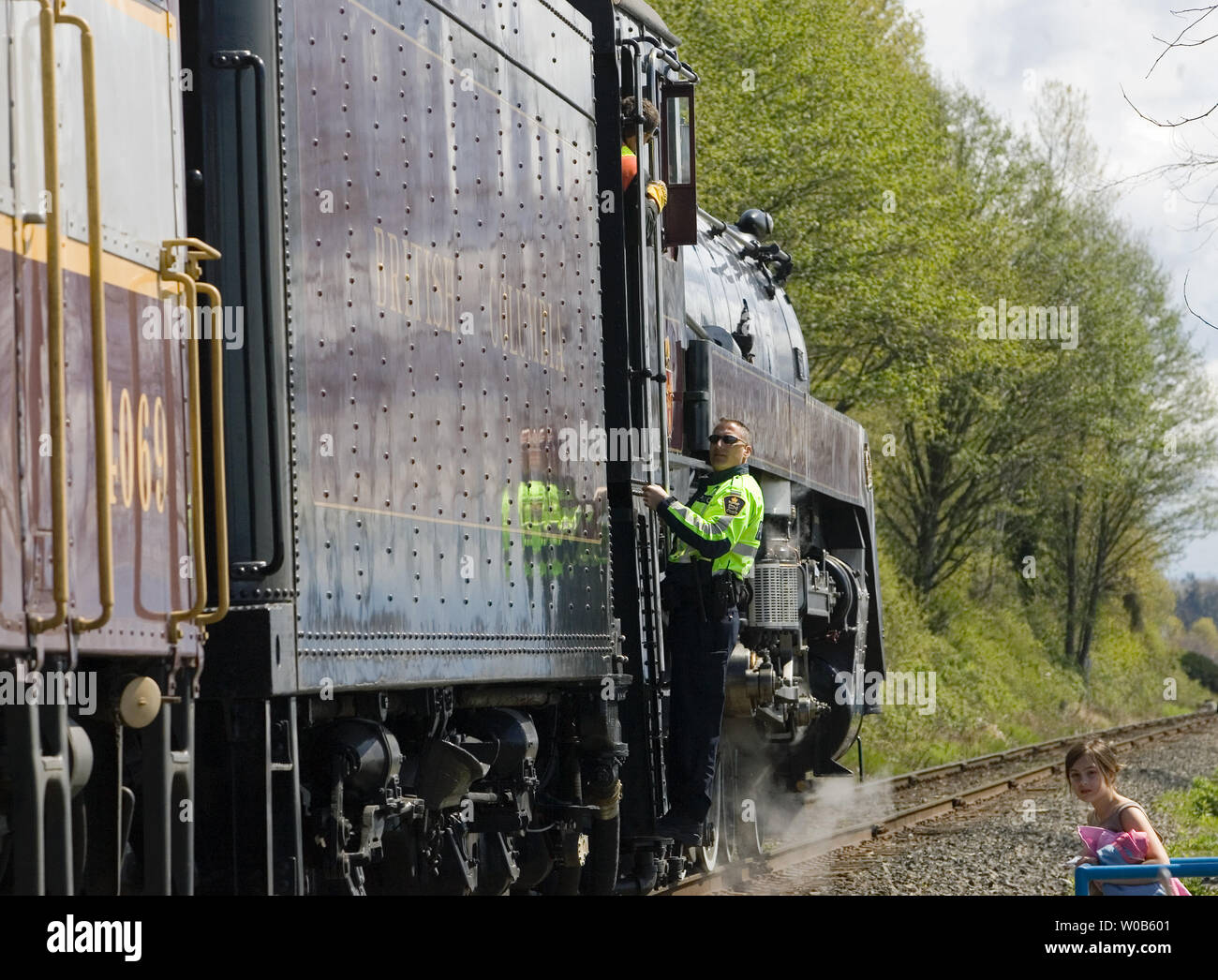 Railway police ride shotgun on refurbished Royal Hudson steam ...
