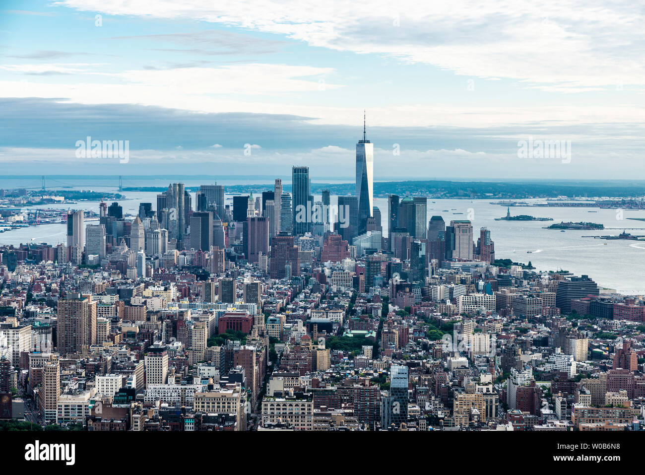 World trade center skyline hi-res stock photography and images - Alamy