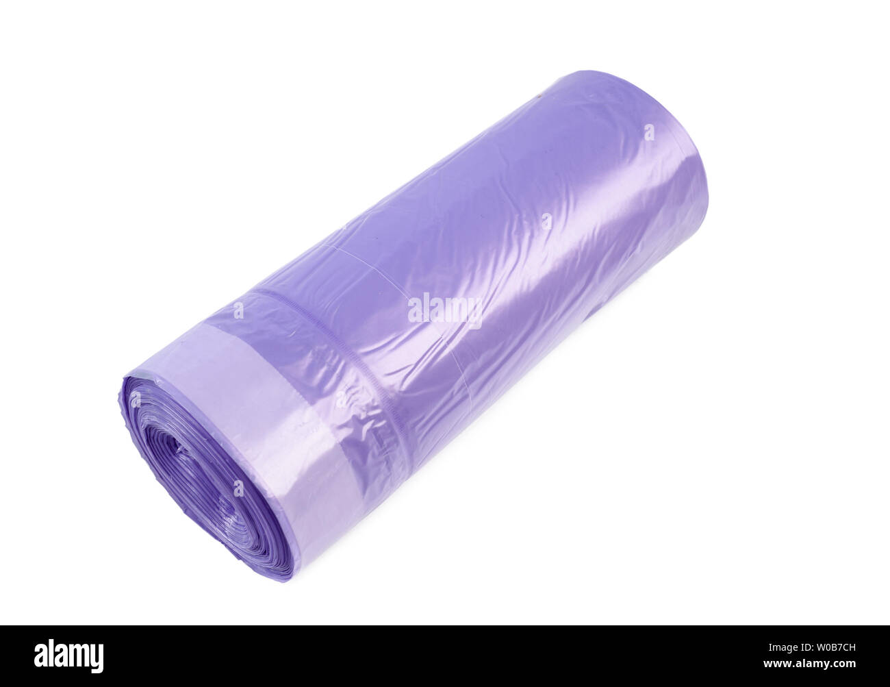 roll of plastic garbage bags isolated on white background Stock Photo ...