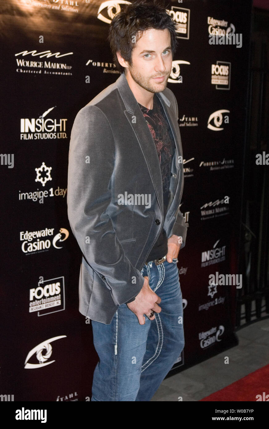 Actor Niall Matter arrives on the red carpet for the Insight Film ...