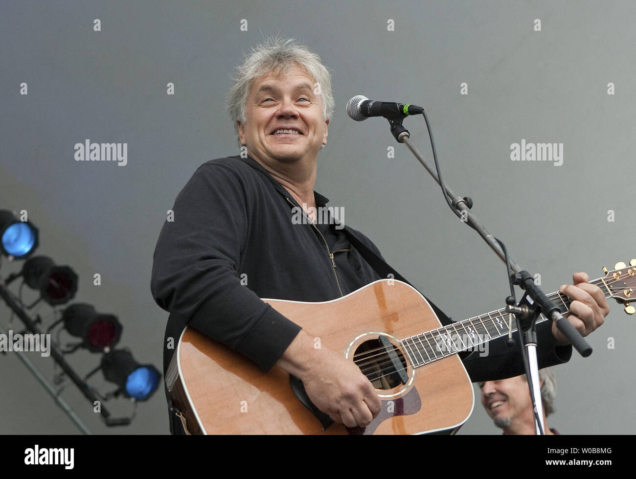 Actor and musician Tim Robbins performs with the Rogues Gallery Band on ...