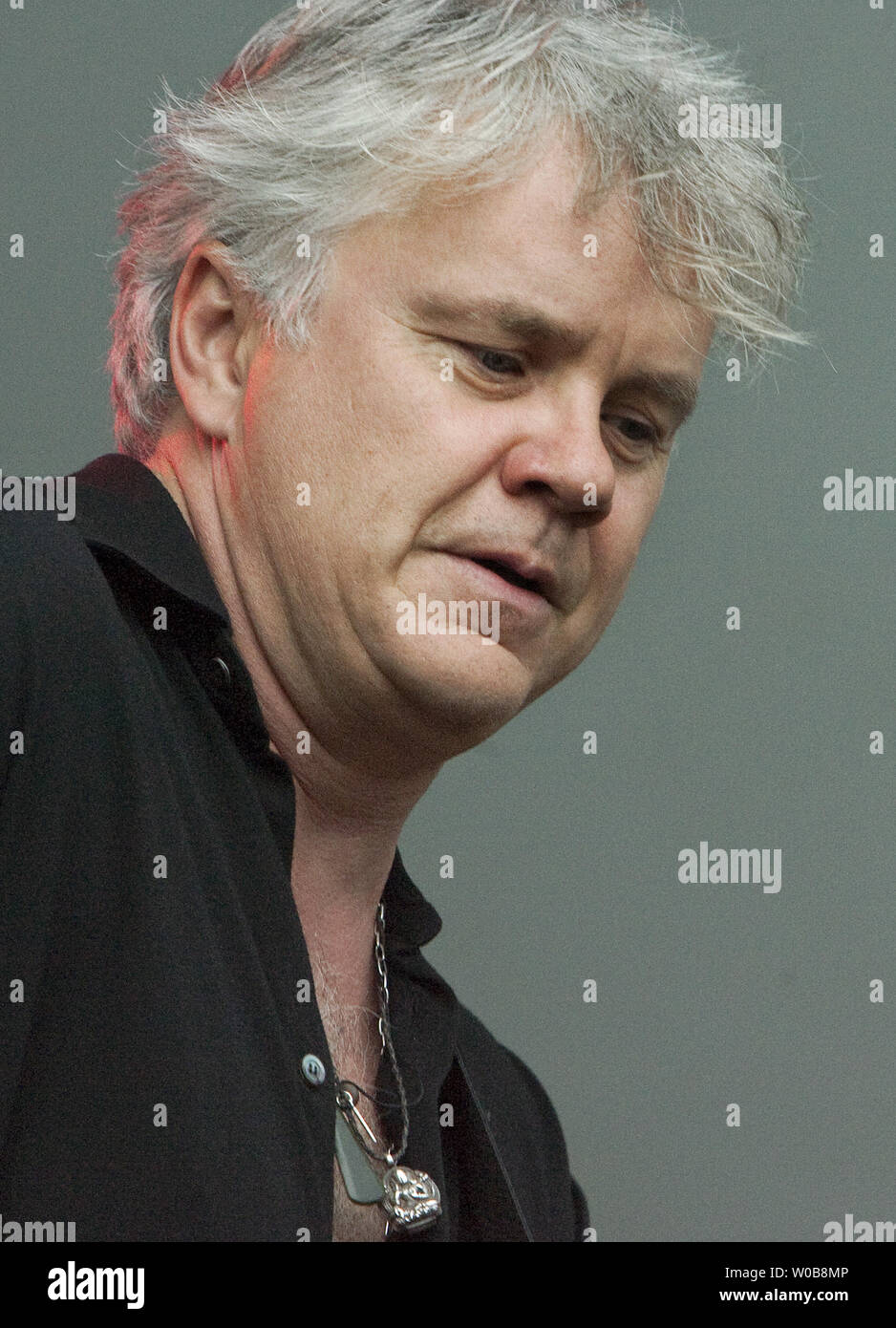 Actor and musician Tim Robbins performs with the Rogues Gallery Band on ...