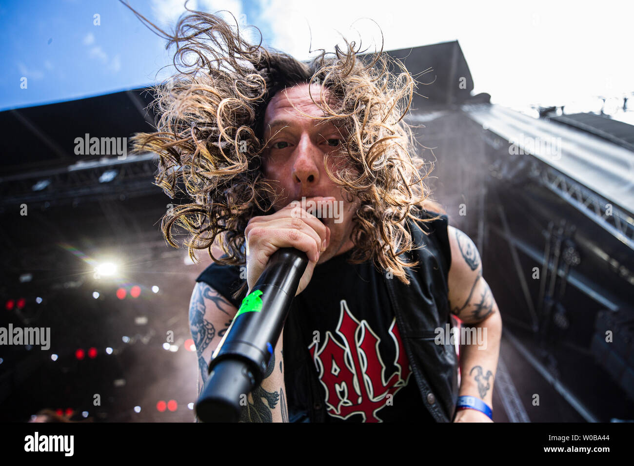 Copenhagen, Denmark - June 21st, 2019. The Danish death metal band ...