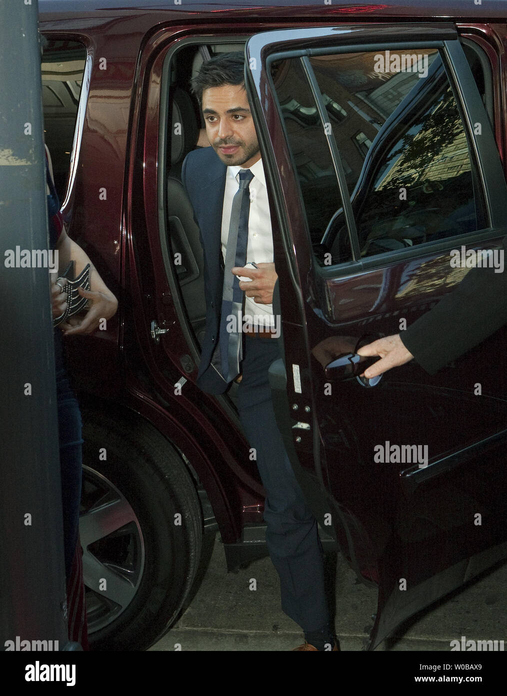 Lead actor Satya Bhaba arrives at the Vogue Theatre for director Deepa ...