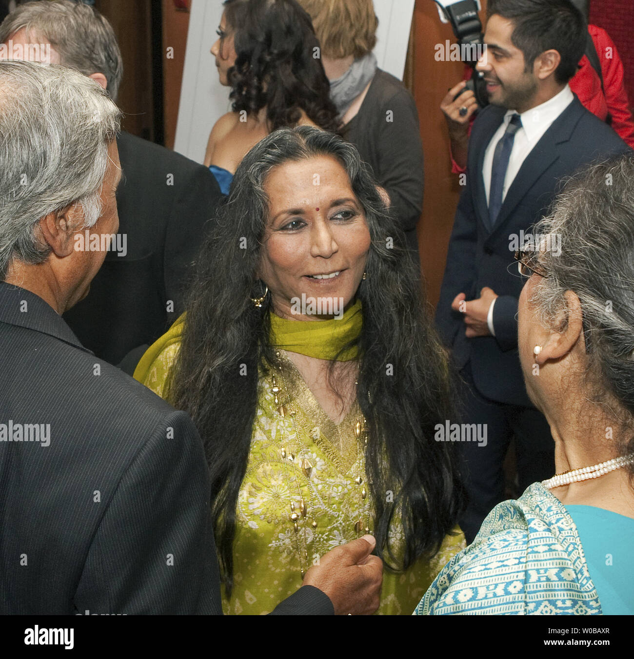 Director Deepa Mehta arrives at the Vogue Theatre for her film Midnight ...