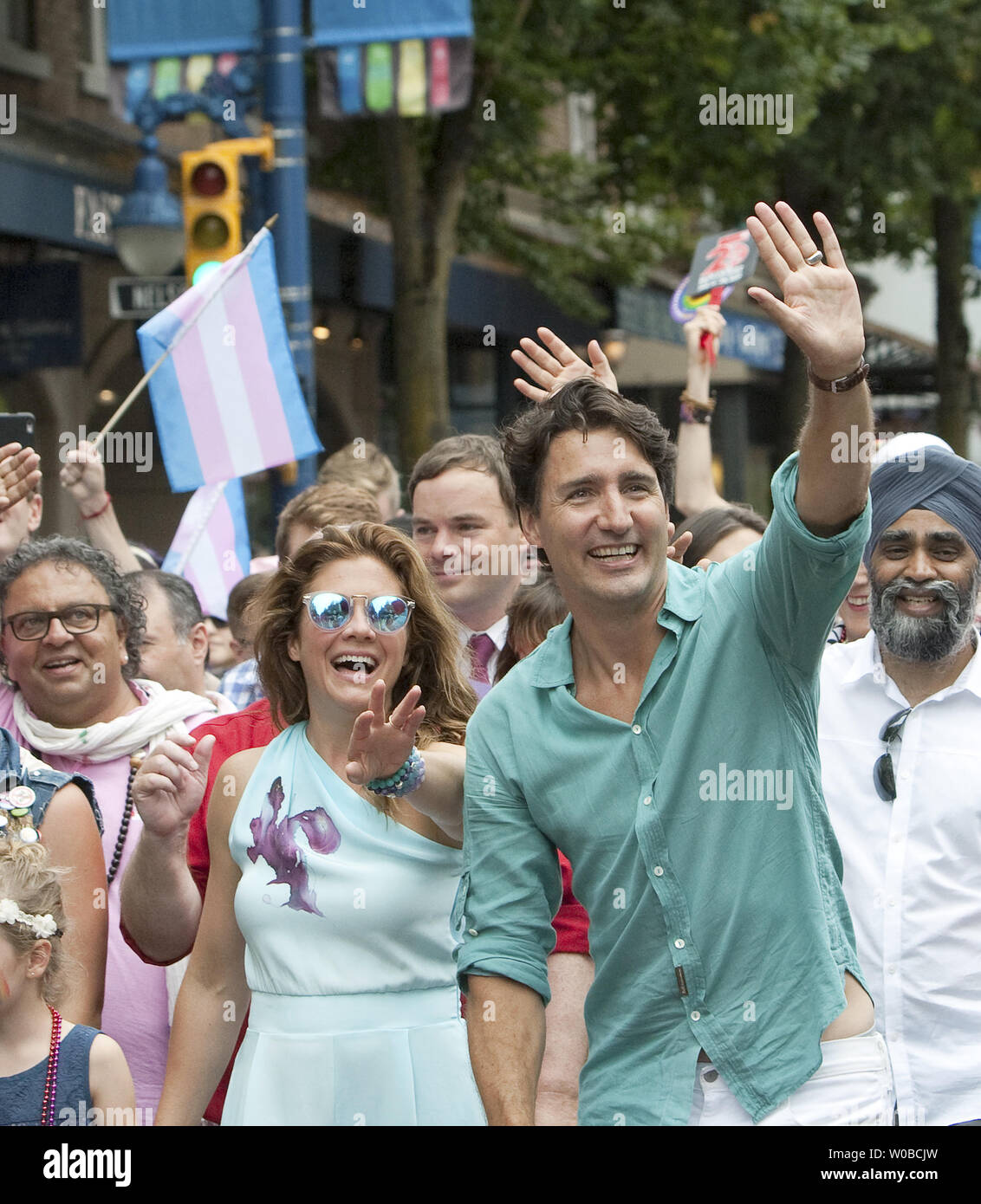 Canadian Prime Minister Justin Trudeau, wife Sophie Gregoire and ...