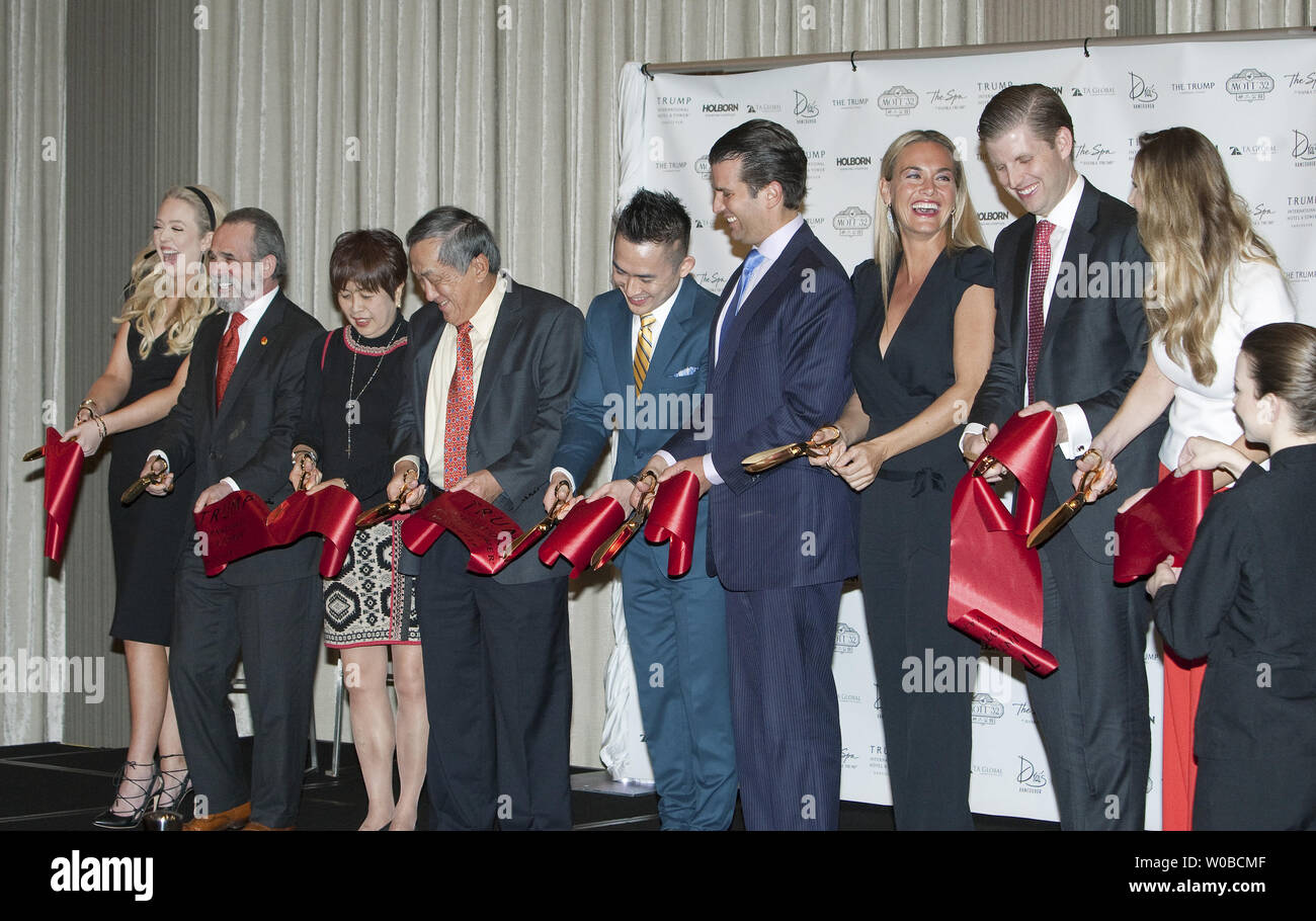 L. to R., Tiffany Trump, Eric Danziger, (CEO Trump Hotels), Mr. and Mrs ...